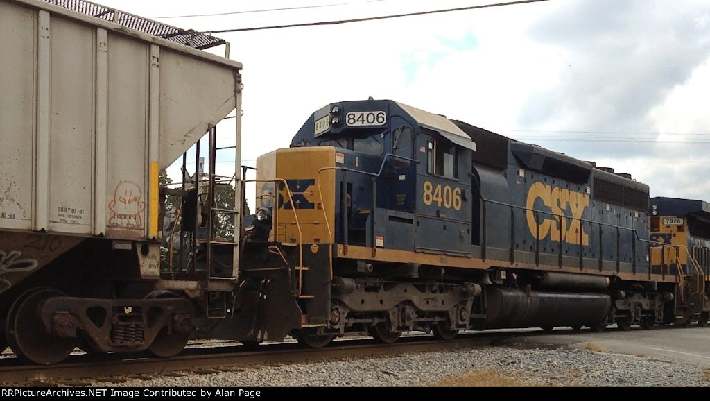 CSX SD40-2 8406